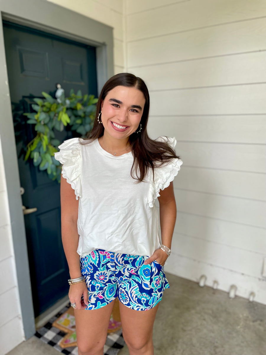 Wonderful in White Top – Pink Lemonade Clothing Boutique